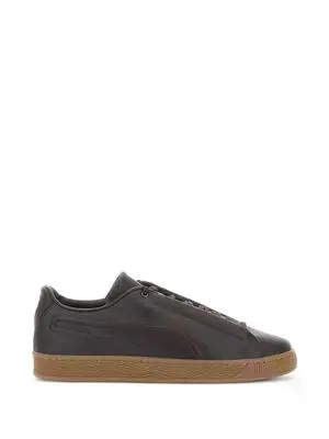 PUMA Logo-embossed Leather Low-top Sneakers