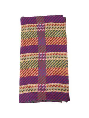 Missoni Check-pattern Fringed-edge Scarf - Pink