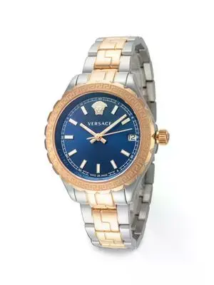 Versace Hellenyium Greca 35mm Watch - Blue