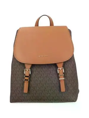 Michael Kors Quinn Monogram Buckle-detail Backpack