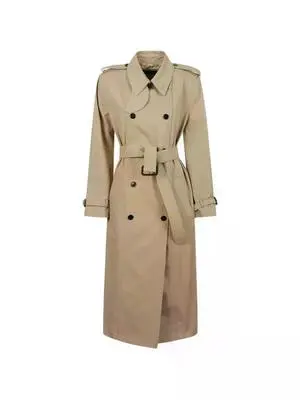 Gucci Belted Double-breasted Trench Coat - Neutrals