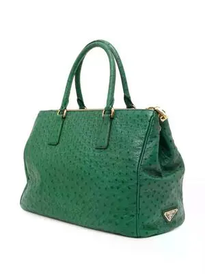 Prada Galleria Ostrich Tote Bag