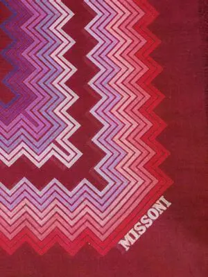Missoni Zigzag-print Fringed Scarf