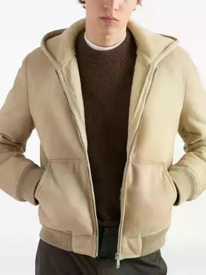 Prada Shearling Bomber Jacket