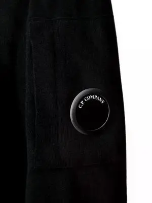 C.P. COMPANY Lens-detail Quarter-zip Sweater