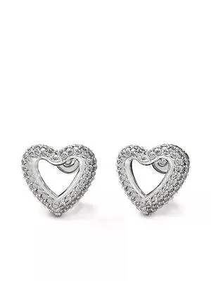 Guess Pavé Heart-shape Earrings