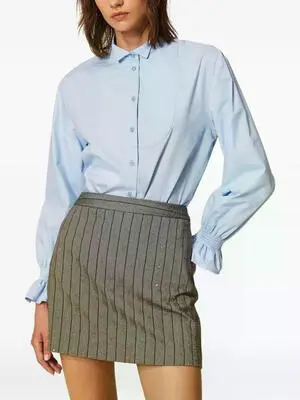 TWINSET Poplin Shirt With Ruffles