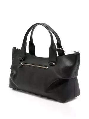 Guess Logo-plaque Pebbled Tote Bag