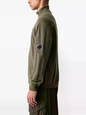 C.P. COMPANY Lens-detail Half-zip Sweater