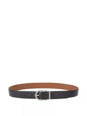 FERRAGAMO Reversible And Adjustable Gancini Belt