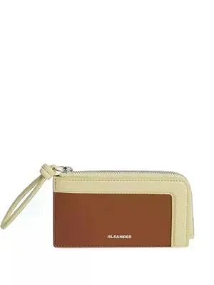 JIL SANDER Giro Coin Purse Small - Brown