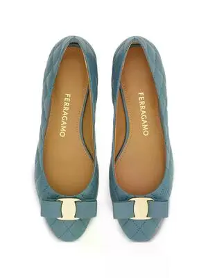 FERRAGAMO Quilted Varina Ballet Flats
