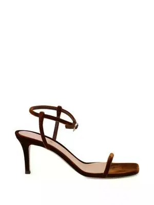 GIANVITO ROSSI Velvet Sandals - Brown