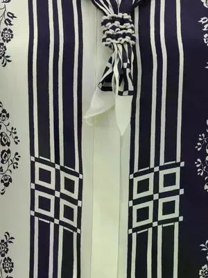 ALEMAIS Banderra Scarf Silk Shirt
