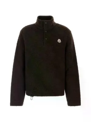 Moncler Logo-patch High-neck Sweater - Brown
