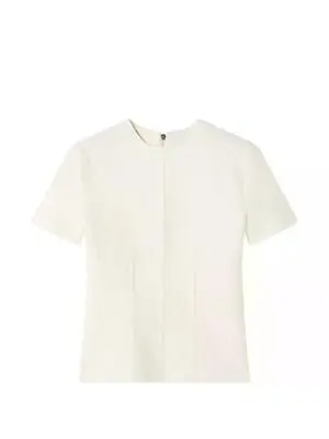LANVIN Panelled Short-sleeve Top - White