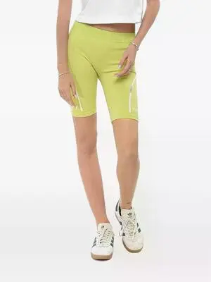 Off-White Athleisure Ribbed Cycling Shorts - Green