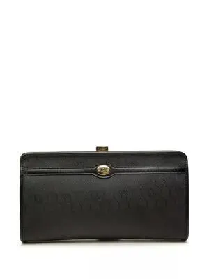 Dior 2000-2026 Honeycomb Coated Canvas Clutch Bag - Black