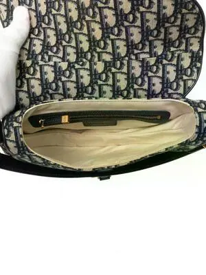 Dior 2018 Oblique Canvas Saddle Bag Shoulder Bag