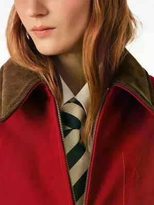 AMI Paris Cotton Zipped Jacket With De Coeur