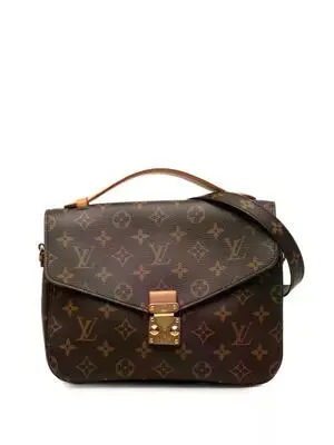 LOUIS VUITTON 2018 Monogram Pochette Metis Satchel - Brown