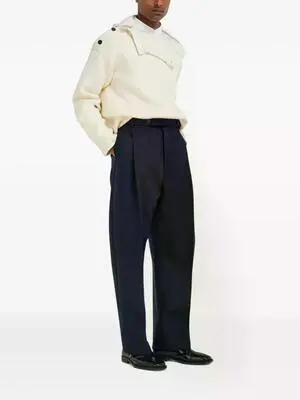FERRAGAMO Knitted Sweater With Button Detail