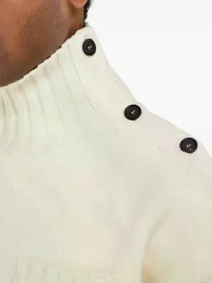 FERRAGAMO Knitted Sweater With Button Detail