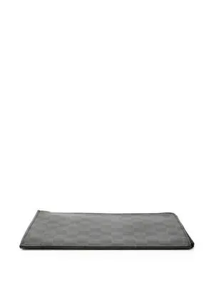 LOUIS VUITTON 2017 Damier Graphite Pochette Jour Pm Clutch Bag