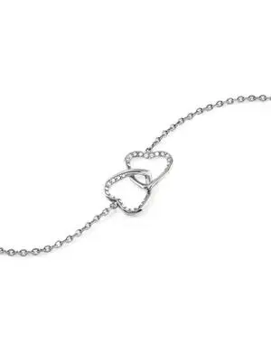 Guess Mon Amour Crystal-embellished Bracelet - Silver