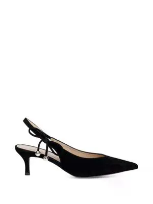 Furla Bow-detail Slingback Pumps - Black