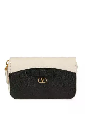 Valentino Garavani Vlogo Signature Bow-detail Wallet - Neutrals