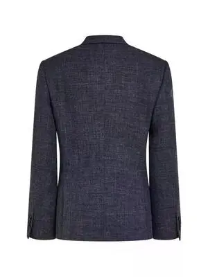 FERRAGAMO Single-breasted Flannel Blazer