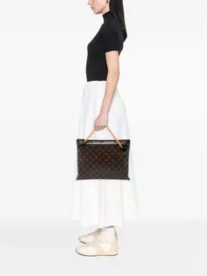 LOUIS VUITTON 2019 Monogram Solar Ray A4 Pochette Clutch Bag