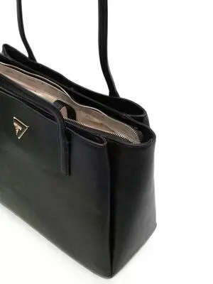 Guess Saffiano-effect Logo-plaque Tote Bag