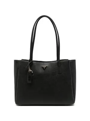Guess Saffiano-effect Logo-plaque Tote Bag
