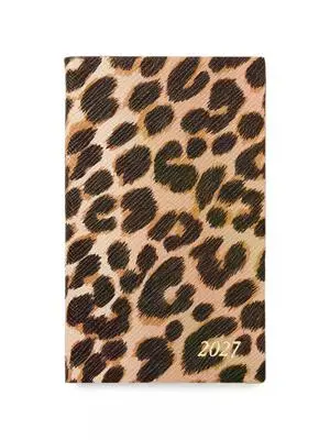 Smythson 2027 Panama Leopard-print Weekly Diary - Neutrals
