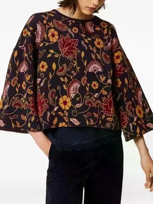 TWINSET Jacquard Floral Jumper