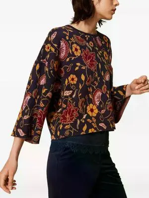 TWINSET Jacquard Floral Jumper