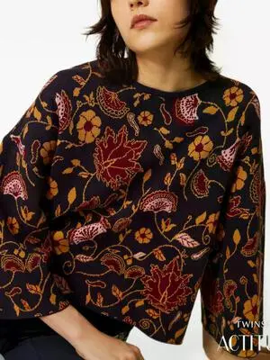 TWINSET Jacquard Floral Jumper