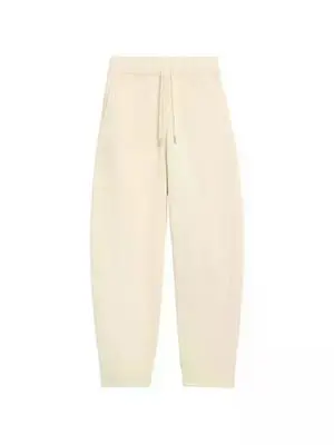 AMI Paris Cotton Track Pants With Heritage Label - Neutrals