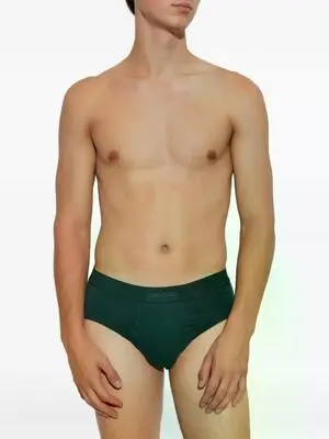 TOM FORD Logo-waistband Briefs - Green