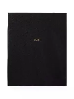 Smythson 2027 Portobello Weekly Vertical Diary - Black