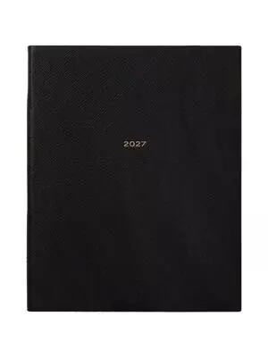 Smythson 2027 Portobello Weekly Vertical Diary - Black