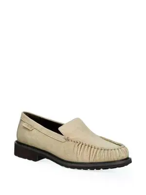 Moschino Gathered Slip-on Loafers