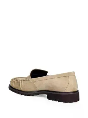 Moschino Gathered Slip-on Loafers