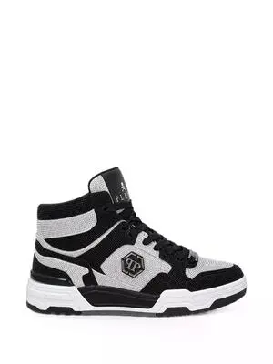 Philipp Plein Mid-top Predator V2 Strass Sneakers - Black