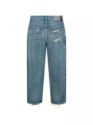 Balenciaga Paint-splatter Distressed Jeans