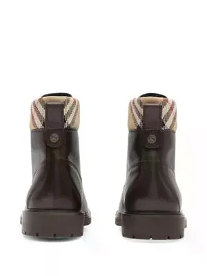 Burberry Leather Durham Boots