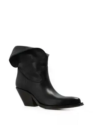 Chloé Azelan Leather Cowboy Boots