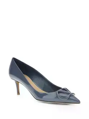 Valentino Garavani Vlogo Signature Leather Pumps